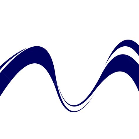 Dark Blue Curve Waves Curve Shape Wave PNG Transparent Clipart Image And PSD File For Free