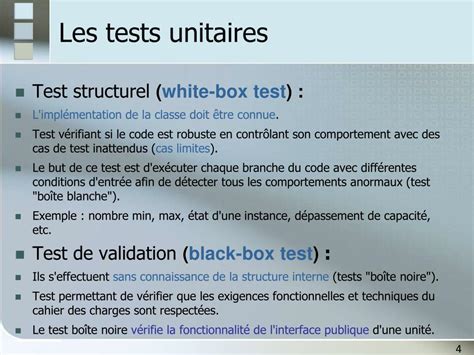 Ppt Tests Unitaires Powerpoint Presentation Free Download Id2929476