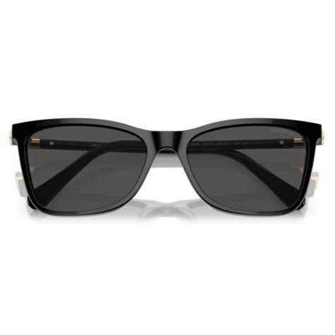 Swarovski Square Sunglasses Black Sunglasses Swarovski Eyewear