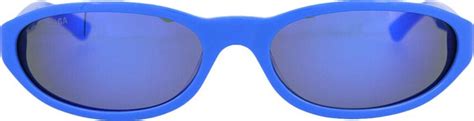 Buy Balenciaga Round Frame Acetate Sunglasses Blue Bb0007s 30006549
