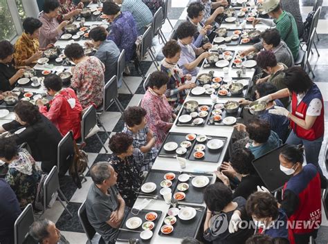 보훈 어르신들 삼계탕 드시고 건강한 여름 보내세요 연합뉴스