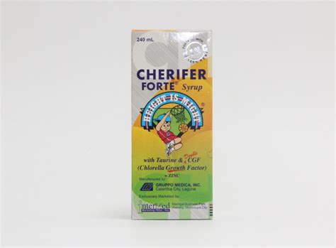 Cherifer Forte W Zinc Syrup 240ml Iloilo Supermart Online Aton Guid