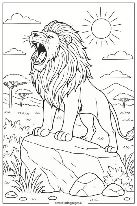 53 Pagine Da Colorare Di Disegni Di Leone Da Colorare Pdf E Png