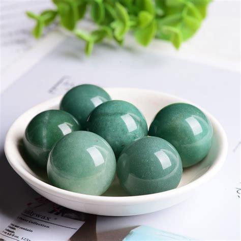 Green Aventurine Sphere 50mm Natural Crystal Ball For Healing And