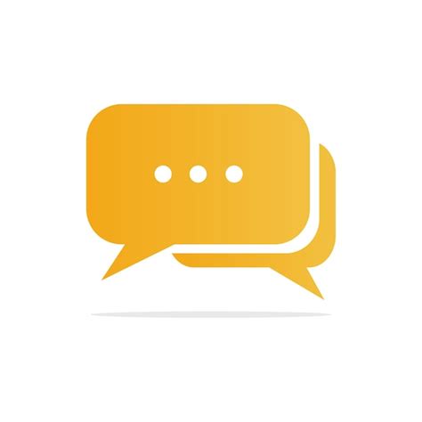 Live Chat Sprechblasen Symbol Mit Schatten Vektor Illustration