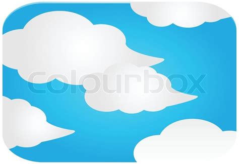 Wolken Himmel Abbildung Stock Vektor Colourbox