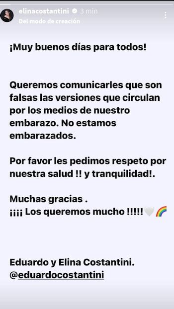 Elina Y Eduardo Costantini Hablaron De Los Rumores De Embarazo Infobae