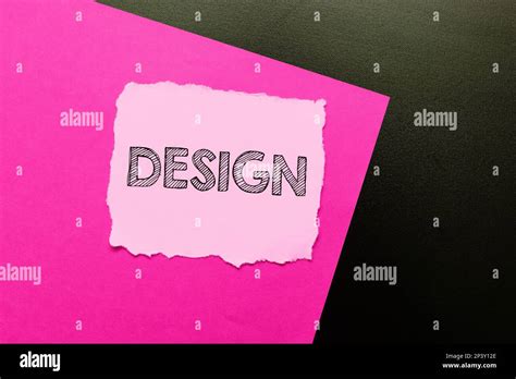 Text Sign Showing Design Concept Meaning Plan Drawing Produced To Show