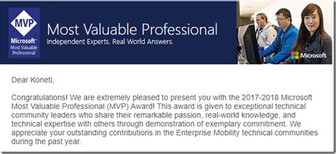 Microsoft Most Valuable Professional Award Mvp All About Microsoft Endpoint Manager