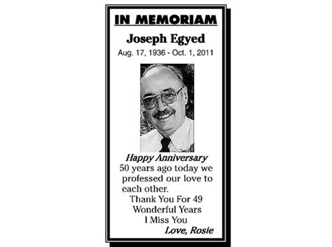 Joseph Egyed Obituary 2012 South Bend In South Bend Tribune