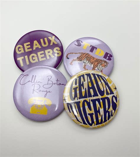 Lsu Gameday Buttons Etsy