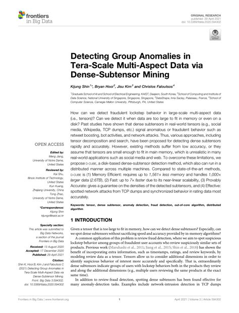 pdf detecting group anomalies in tera scale multi aspect data via