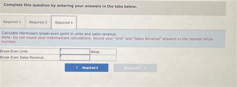 Solved Required 1 Complete The Table 2 Calculate