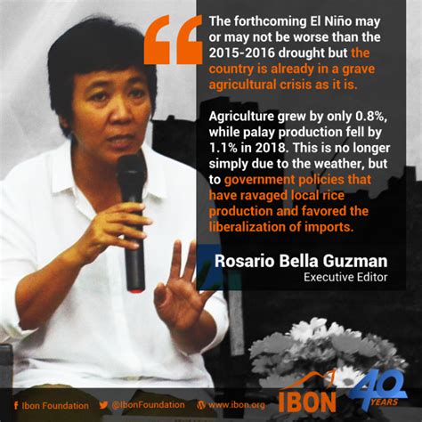 Crisis In Philippine Agriculture Ibon Foundation