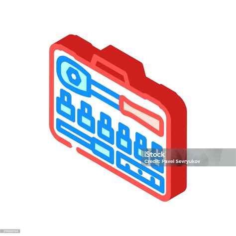 소켓 세트 자동차 수리 도구 아이소 메트릭 아이콘 벡터 일러스트 레이 션 3차원 형태에 대한 스톡 벡터 아트 및 기타 이미지 3차원 형태 계기판 측정기 과학 실험