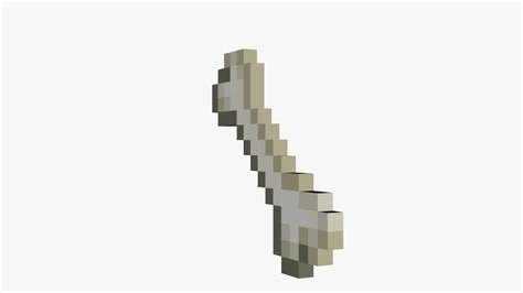 D Minecraft Bone TurboSquid