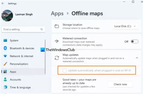 Enable Or Disable Automatically Update Offline Maps In Windows 11