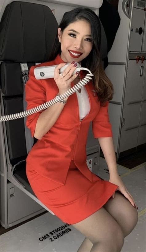 Asian Woman Asian Girl Kathy West Flight Girls Flight Attendant