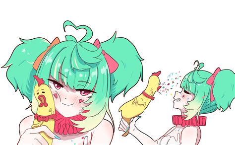 Rule 34 1girls Blue Fingernails Blue Nails Chicken Clown Clown Girl