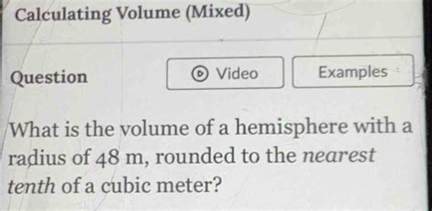 solved calculating volume mixed question video examples what is the