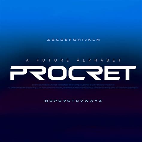 فونت انگلیسی لوگوتایپ Procret دیاکوگرافیک