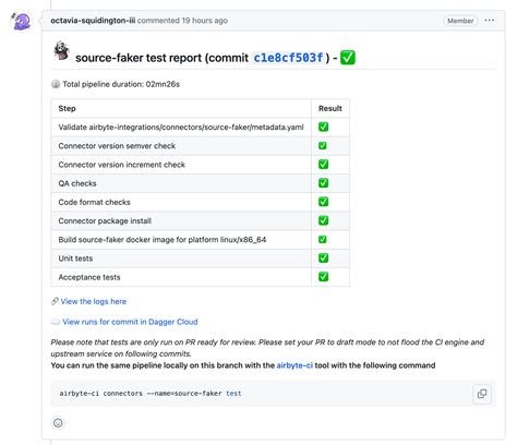Connectors Ci Should Not Leave Comments · Issue 29300 · Airbytehqairbyte · Github
