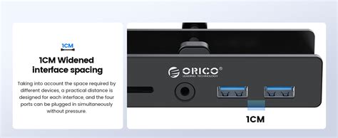 Amazon Com ORICO USB Hub Clamp USB Hub With Extra Power Port Aluminum USB C Adapter With