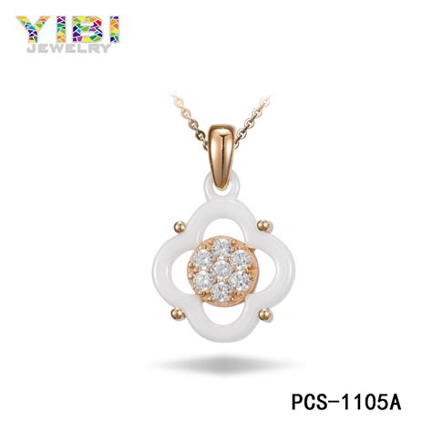Ceramic Cubic Zirconia Pendant | Fashion Jewelry Manufacturer | YIBI