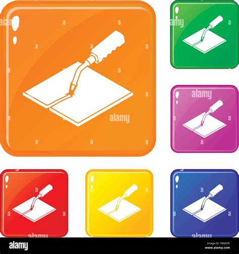 Welding Torch Icons Set Vector Color Stock Vector Image And Art Alamy