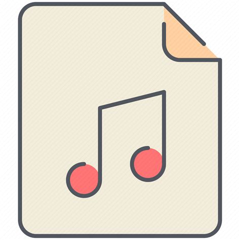 Audio File Extension Filetype Format Music Sound Icon Download On Iconfinder