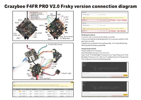 Crazybee F4fr Pro V20 Frsky Version Connection Diagram Pdf
