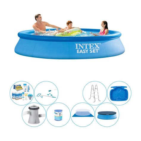 Intex Easy Set Ronde 305x61 Cm Paquet De Piscine Tout En 1 Leroy Merlin
