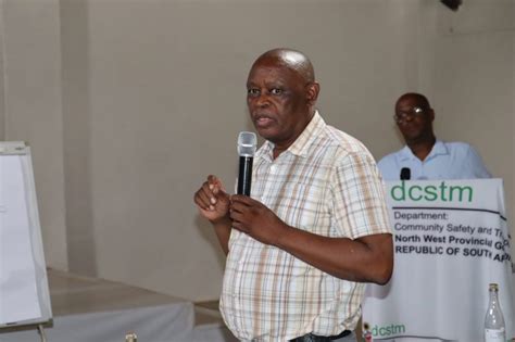 Moeti Moiloa At The Planning Lekgotla Department Of Community Safety And Transport Management