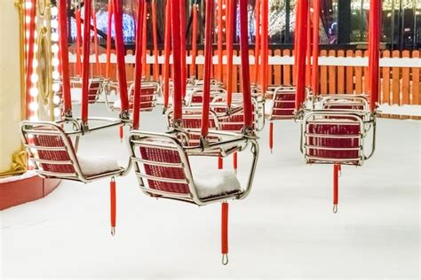 Premium Photo Empty Red Seats Of Carousel