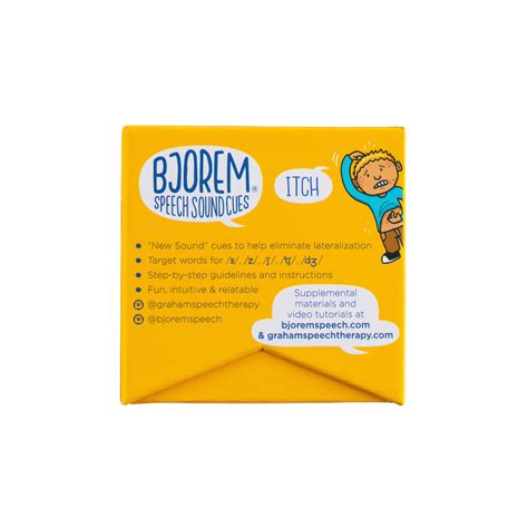 Bjorem Speech Sound Cues Lateralization Speech Therapy Tools Bjorem