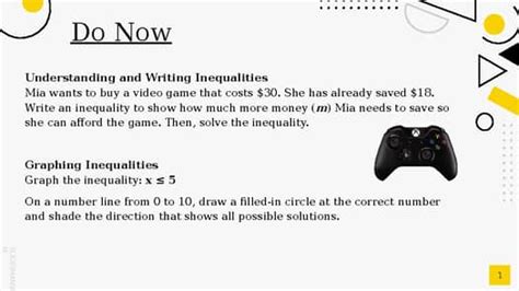 Solve Inequalities Lesson Presentation By CrunchingNumbers TPT