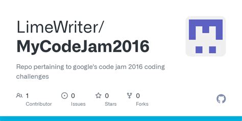 Github Limewriter Mycodejam Repo Pertaining To Google S Code Jam