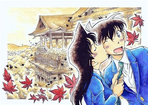 紅の修学旅行編 新蘭 新一 蘭 アニメの壁紙