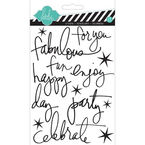 Celebrate Buzz Words Epoxy Stickers Heidi Swapp Hszb00977