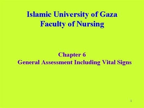 Islamic University Of Gaza Faculty Of Nursing Chapter