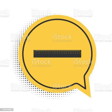 黑色尺圖示隔離在白色背景上直位符號黃色語音氣泡符號向量向量圖形及更多一個物體圖片 一個物體 互聯網 公分 Istock