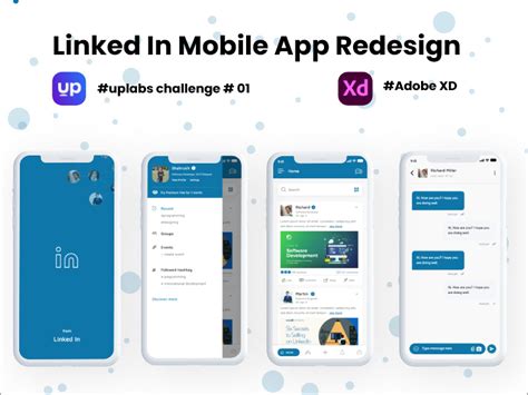 Linked In Mobile App Redesign Adobe Xd Ui Kit By Shah ~ Epicpxls