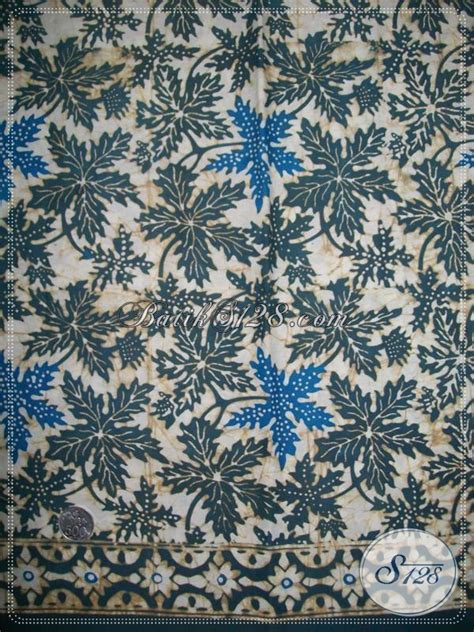 Kain Batik Warna Alam Motif Daun Pepaya K CA