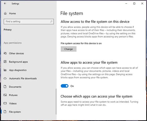 How To Allow Or Deny Apps Access To File System In Windows 1011 Ninjaone