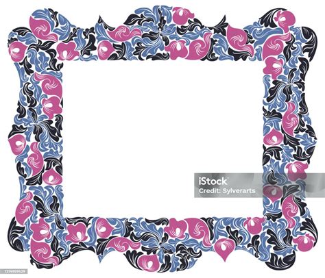 잎 벡터 빈티지 디자인 장식 빈 클래식 스타일 테두리 고급 아름다운 배경 초대 또는 텍스트 장소 인사말 카드로 만든 꽃 프레임 0명에 대한 스톡 벡터 아트 및 기타 이미지