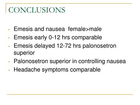 Ppt Comparison Of Effect Of Ondansetron Vs Palonosetron In Prevention Of Post Op Nausea And