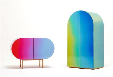Studio Orijeen S Furniture Uses Lenticular Surfaces To Change Colour