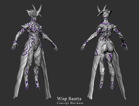 Finished Warframe Tennogen Wisp Bautta — Polycount