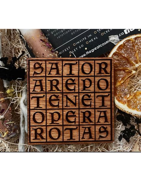 Sator Rotas Wooden Square The Rock Store