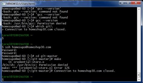 Linux Bin Sh User Bin Cc Permission Denied Stack Overflow
